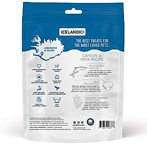 Icelandic+ Plus Chewy Jerky Bars Capelin, Skyr, & Seaweed Dog Treat 2.5-oz Bag