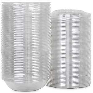 Green Direct 18 oz. Salad Containers with Lids - Pack of 50 | Clear Plastic Salad Bowls for Lunch, Serving, and Mixing