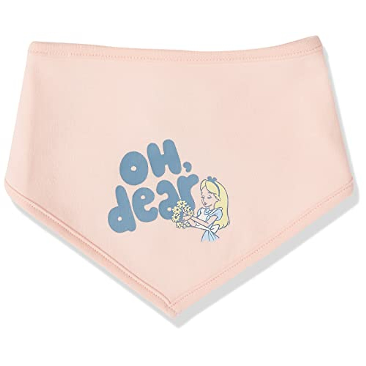 Amazon Essentials Disney | Marvel | Star Wars | Princess Baby Girls' Baby Bibs, Pack of 6, 6-pack Alice Tea Party, One Size