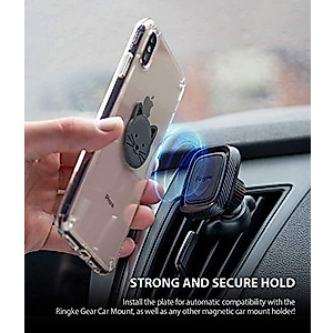 Ringke Magnetic Character Metal Plate Kit - Animal Edition (5 Pack, 1 Each) with 3M Adhesive Pad Compatible with Magnet Phone Car Mount Holder for Smartphone, iPad, Tablet, and Other Devices