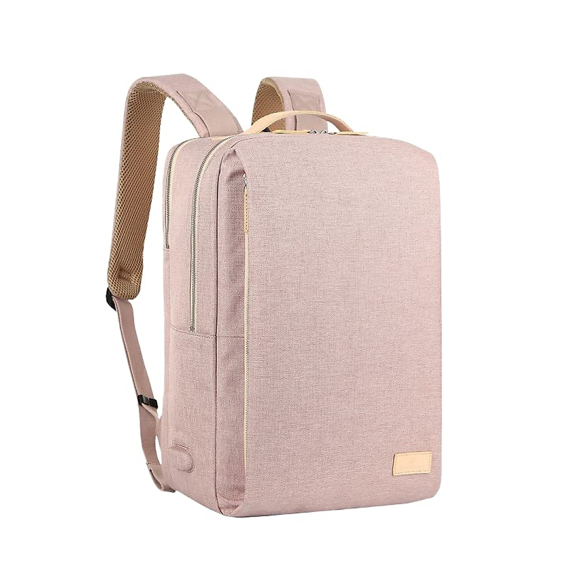 Nordace - Smart Backpack Siena 19L-volt laptop compartment USB connection water-resistant weight: 0.88 kg luggage strap security pocket water bottle slim design, pink