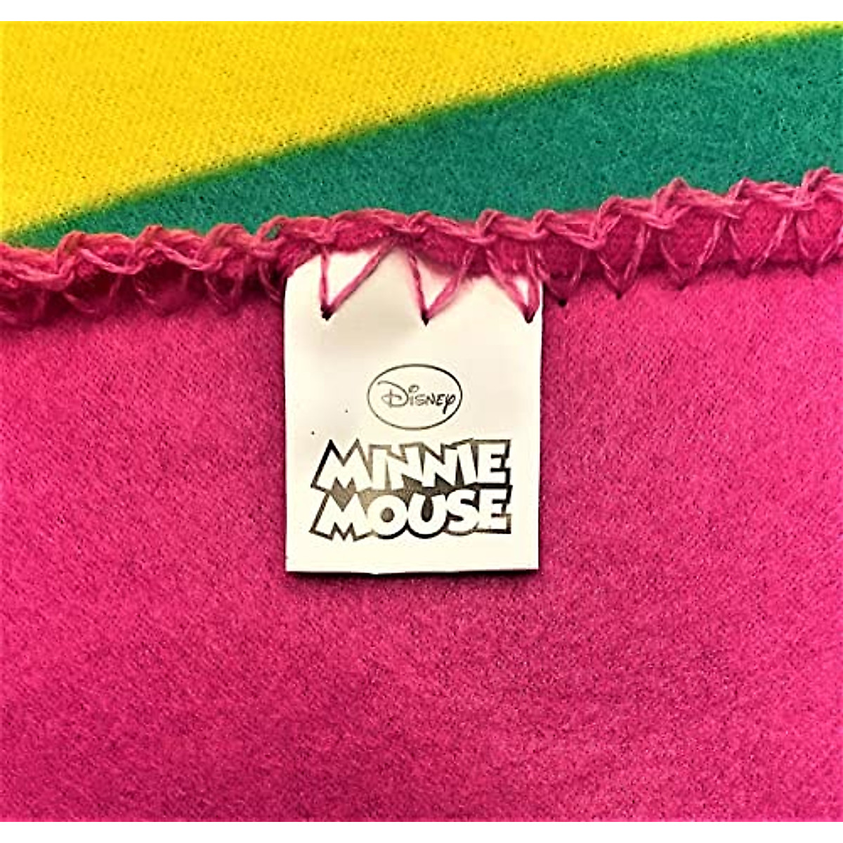 MinnieMouse Cozy Fleece Throw Blanket 40 x 60 (Pink Polka Dots)