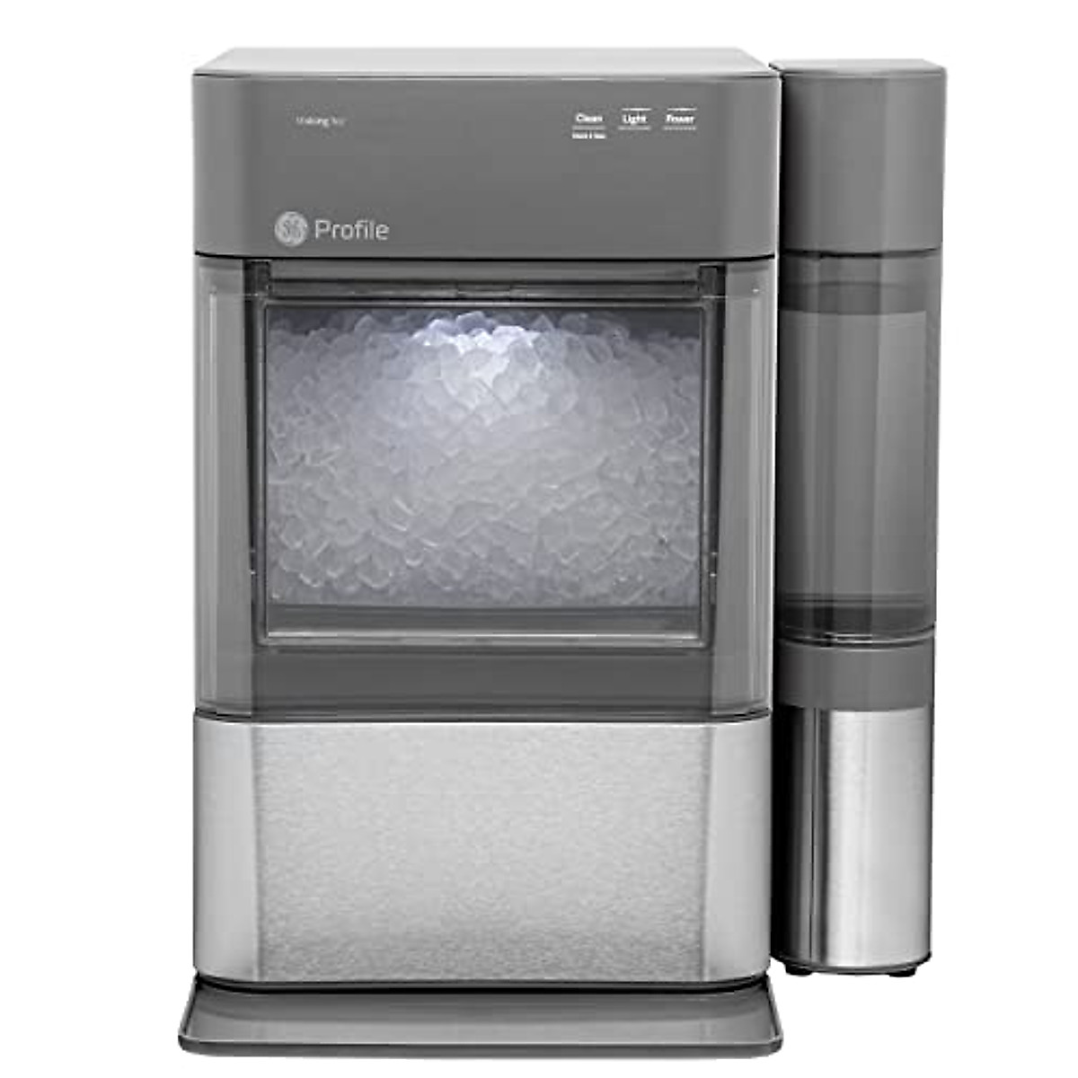 GE Profile Opal 2.0 | Countertop Nugget Ice Maker with Side Tank | Ice Machine with WiFi Connectivity | Smart Home Kitchen Essentials | Stainless Steel