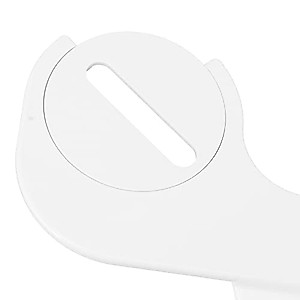 Slim Bidet 3/8 Copper Tee Non Electric Self Cleaning Dual Nozzle Toilet Attachment Hygienic Bidet for Feminine Wash White