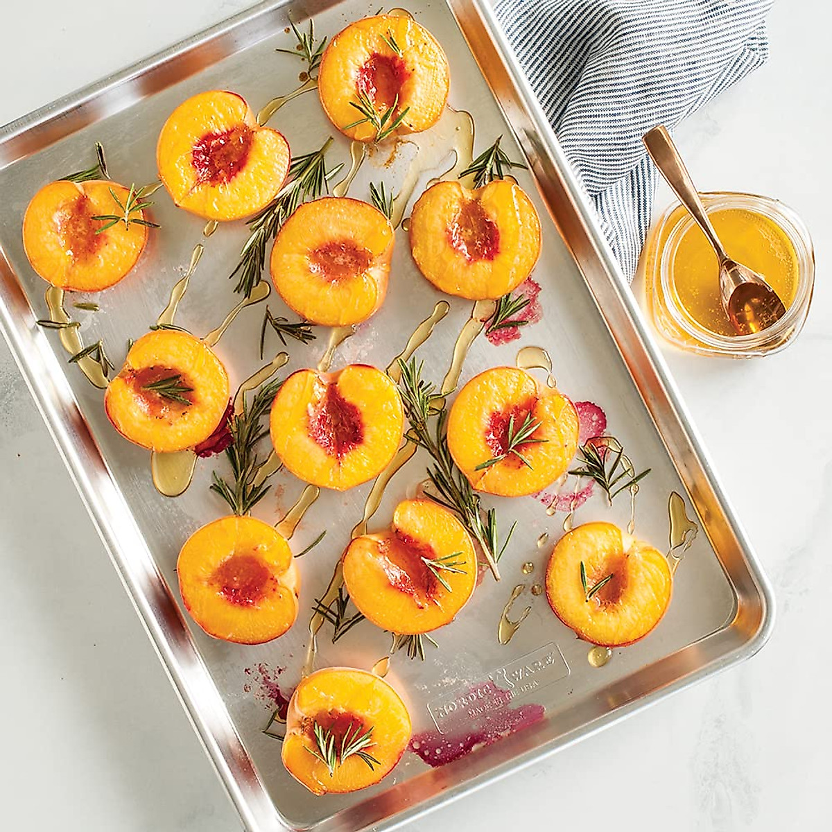 Nordic Ware Natural Aluminum Commercial Baker's Half Sheet, 2-Pack, Silver