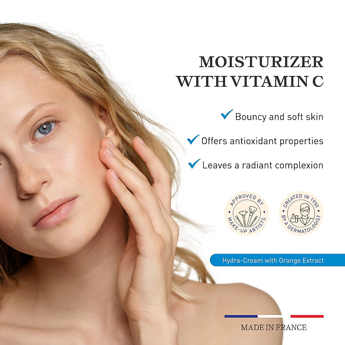 Embryolisse Moisturizing Vitamin C Cream With Extract of Oranges, 1.69 fl. oz. - Rejuvenating Face Cream with Beeswax, Almond & Sesame Oil - Daily Skincare for Nourishing & Hydrating Skin