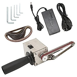 LiebeWH Belt Sander Electric Belt Polisher Adjustable Grinder Polishing Machine AC 110‑240V for Grinding and Polishing Wood Acrylic(US Plug 795 (150W))