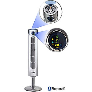 Ozeri Ultra 42” Oscillating Tower Fan, with Bluetooth and Noise Reduction Technology