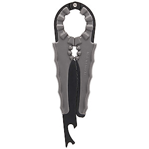 Multi Bottle Opener (1 Pack) - Beer Bottle Opener, Beer Opener, Soda Can Opener Manual, Jar Opener, Nail Polish Opener - Multiopener For Bottles, Jars, Cans, Great Arthritis Help For Weak Hands