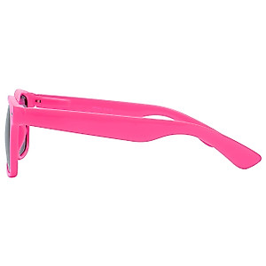 OWL Unisex Retro Style Classic Vintage Sunglasses with Smoke Lens Pink Frame