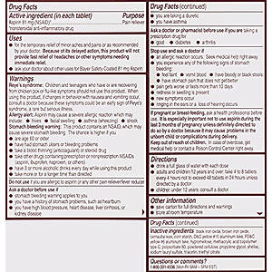 Aspirin Regimen Bayer, 81mg Enteric Coated Tablets, Pain Reliever/Fever Reducer, 120 Count