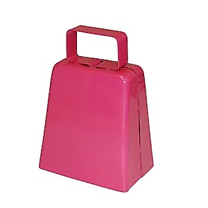 ACI PARTY AND SPIRIT ACCESSORIES 236915 PINK 3" COWBELL Metal Cowbell, Pink
