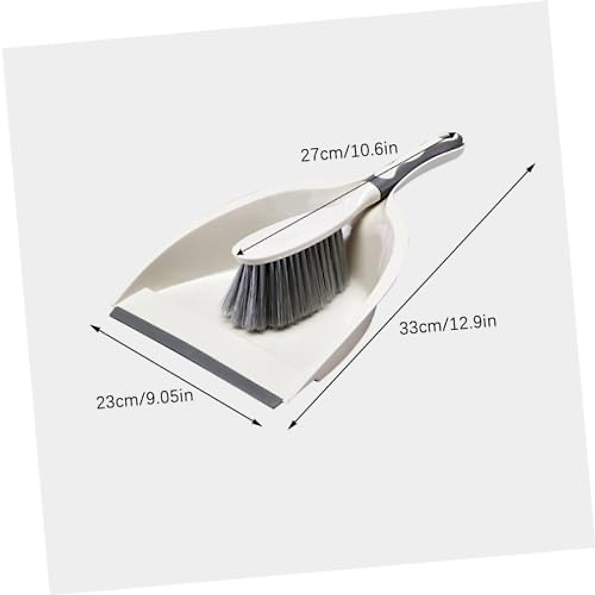 PLAFOPE 2pcs Cleaning Brush Desktop Cleaning Supplies Keyboard Dustpan Brush Cleaning Tool for Table Micro Brushes Desktop Cleaning Broom Car Broom Miniature Dustpan and Brush Beige