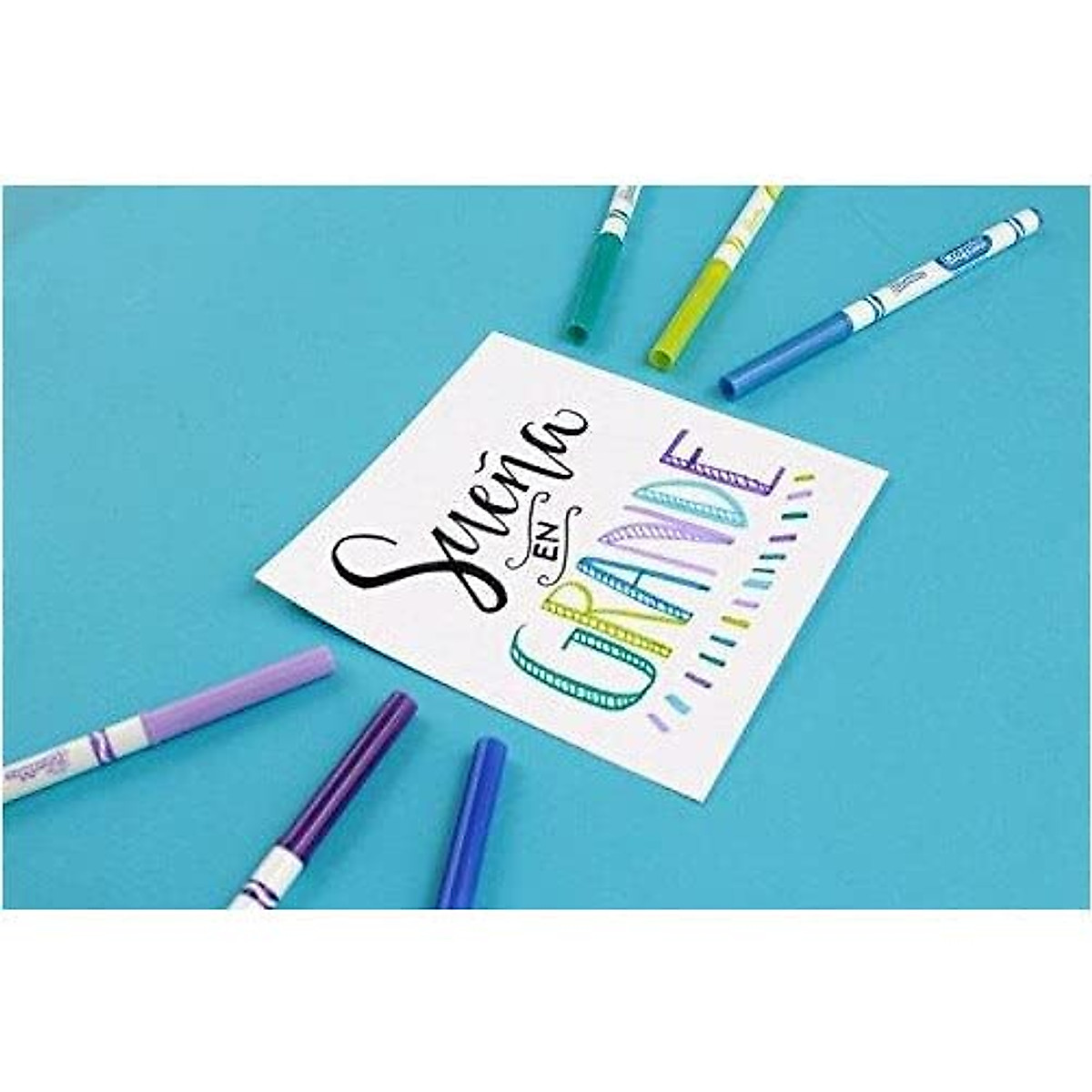 Crayola 588106 Washable Super Tips Markers, Assorted, 20/Set