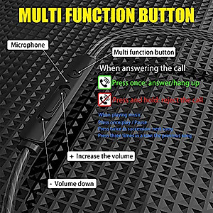 MUNSKT 4 Pairs Headphone Heavy Bass Stereo Earphones Earbuds with Remote & Microphon,Laptops,Gaming Noise Isolating Tangle Free Headsets in Ear Headphones