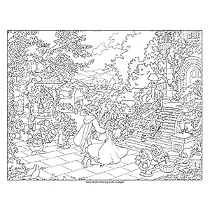 Disney Dreams Collection Thomas Kinkade Studios Disney Princess Coloring Poster Book
