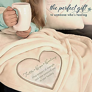Pavilion Gift Company The Comfort Blanket 19514 Faith Hope Plush Throw Blanket