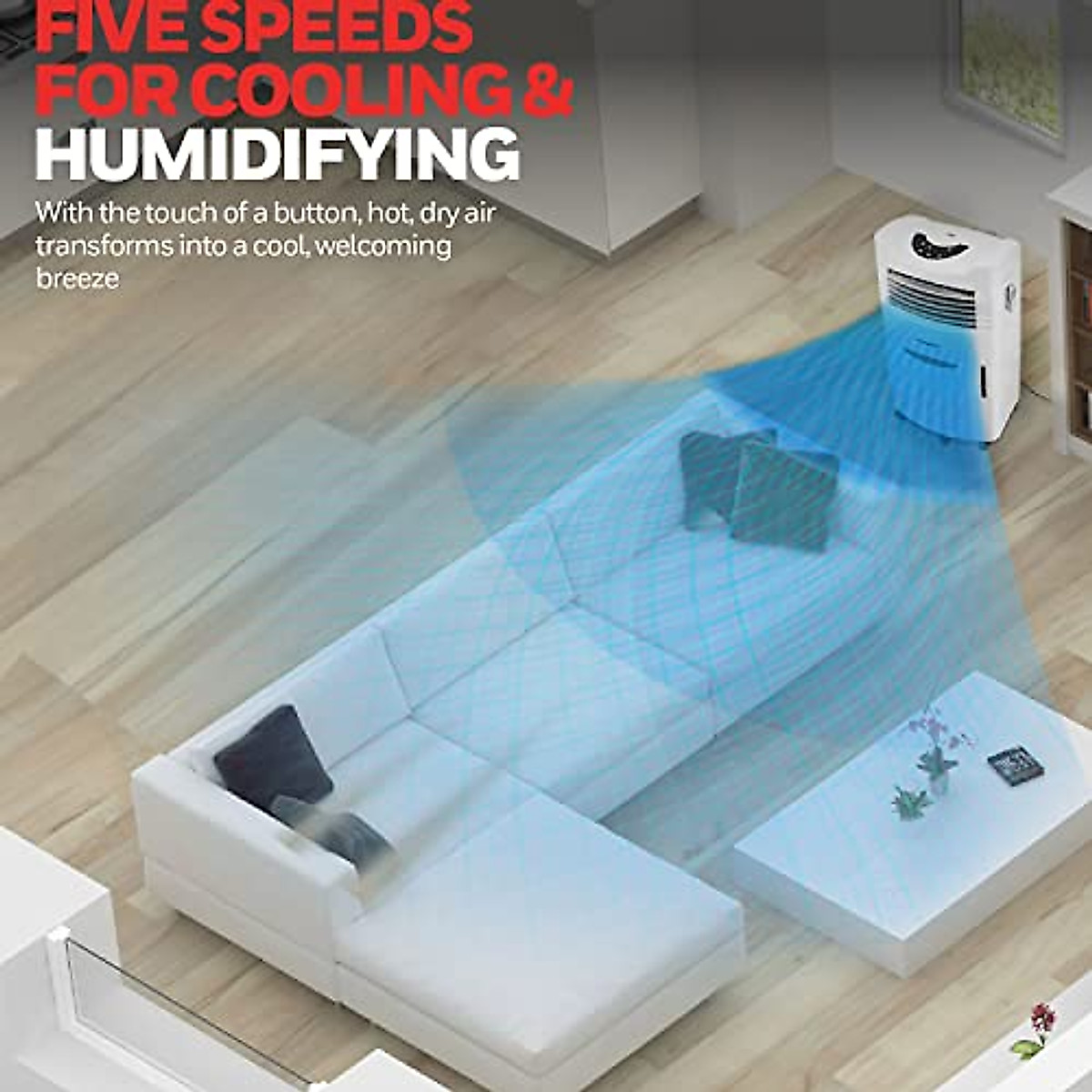 Honeywell 722 CFM* Indoor Portable Evaporative Cooler with Remote Control