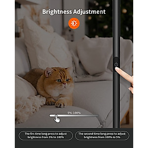 OYU LED Floor Lamp, LED Torchiere Floor Lamp, Lamp That Lights Up Whole Room, Bright Floor Lamp 30W/2500LM, 3000K-6500K with Night Light Mode & Touch Control, LED Floor Lamps for Living Room, Bedroom