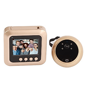 Video Doorbell, Peephole Door Camera Digital Door Viewer, Humanized FIFO Design 160 Degree Wide Angle 2.0MP Pixel for Videotape Home Security Take Photos