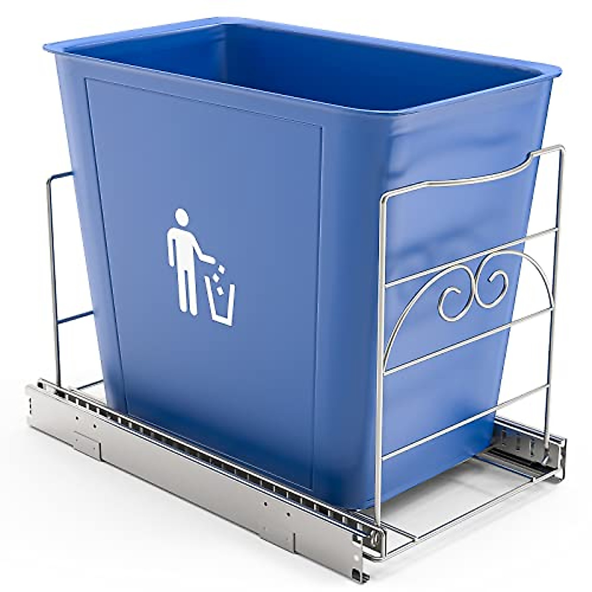 Eazy2hD Pull Out Under Cabinet, Cabinet Trash Can Pull Out Kit , Kitchen Trash Garbage Can & Bin for Under Counter Cabinet, Rquires a 13”W X 23”D Cabinet Opening,Trash Can Not Included