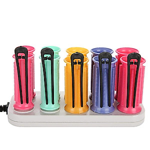 Travel Hot Rollers, Hot Rollers For Medium Hair Professional Electric Heated Roller Curling Roll Hair Tube Hair Styling Tool Compact Electric Hair Rollers