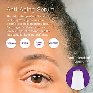 SBLA Beauty Facial Instant Sculpting Wand, Advanced Anti-Aging Serum, Smoothing, Skin Tightening, Brightening All Skin Types & Reducing Lines & Wrinkles 0.23 Fl Oz / 6.8mL (100 doses)