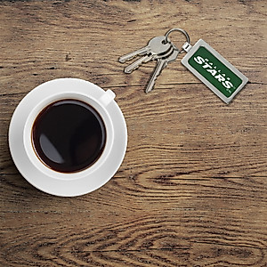 Rico Industries NHL Dallas Stars Two Sided Metal Keychain - Great Every Day Auto Accessory