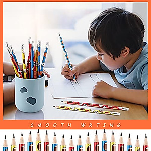 48 Pcs Sports Pencils with Eraser for Kids Ball Pencils Baseball Football Basketball Soccer Pencils Sports Themed Pencils HB Boys Drawing Pencils Teacher Supplies for Classroom Student Rewards