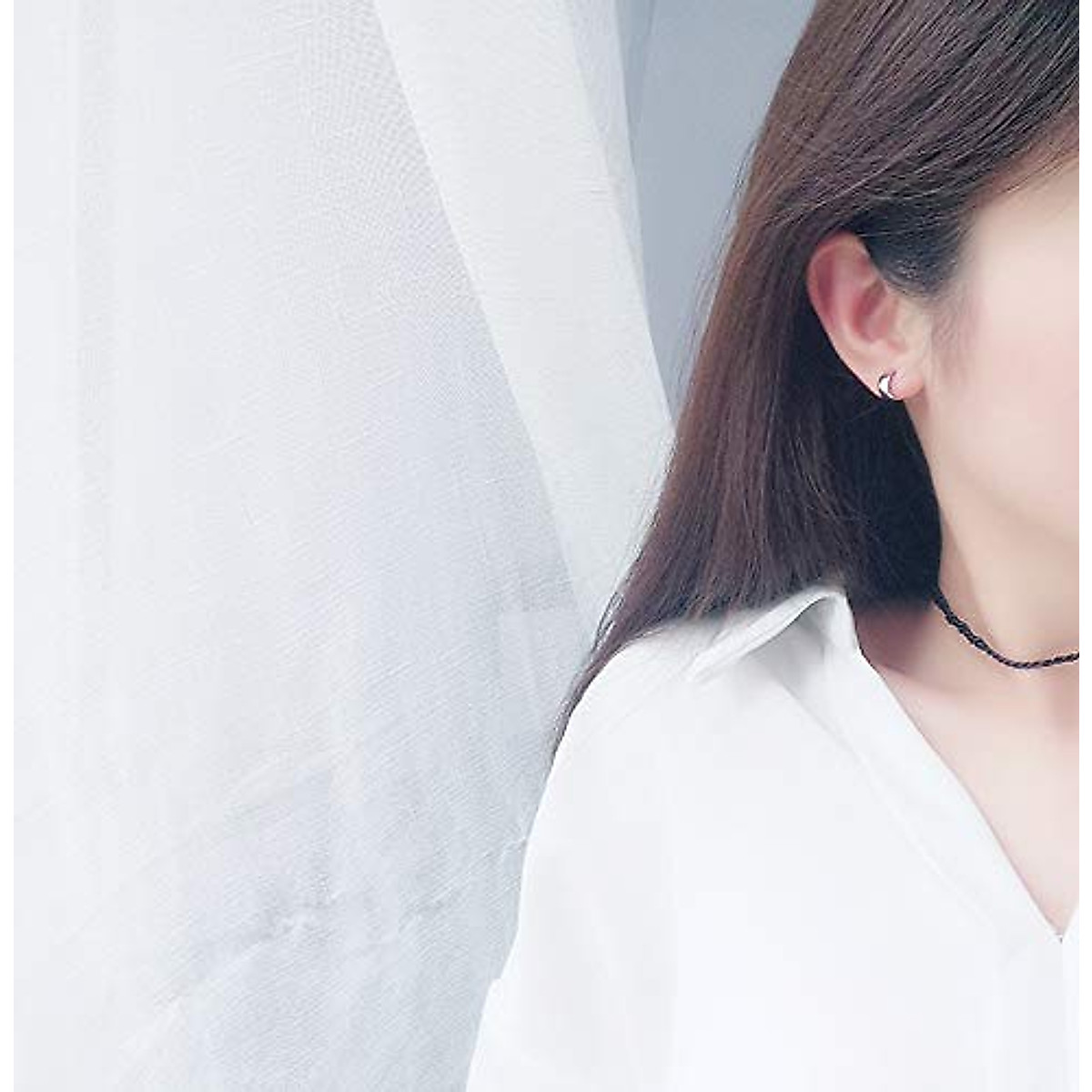 Minimalist Polished Ear Cuff Helix Cartilage Clip on Earring for Women 925 Sterling Silver Small Hoop Wrap Earrings Non-Pierced Ear Adjustable Unisex Jewelry 1 Piece (Silver)