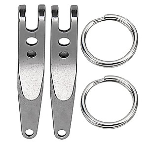 2PCS Suspension Pocket Clip, Multi Purpose Durable Suspension Clip Hanger for Hanging Knives, Suspension Pocket Clip for Outdoor Use