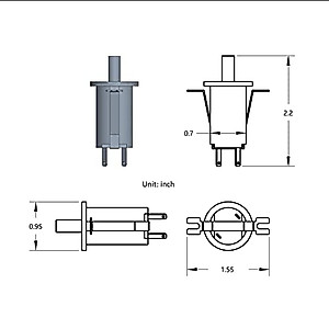 Hopper Lid Door Switch Replacement Part 9904190041 for Masterbuilt Gravity Series 560 800 1050 Digital Charcoal Griddle Grill Smokers (1pack)