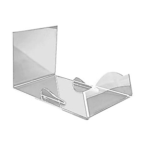 Fenteer Pot pan Display Rack Cookware Stand Clear Tabletop Accessories Shelves Acrylic Kitchen Utensils for Baking Trays Frying Pan Hair Dryer