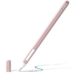 TICARVE Case for Apple Pencil Holder, Apple Pencil Sleeve, Apple Pencil 2nd Generation Compatible with iPad Pro 2018 Magnetic Skin, Pink