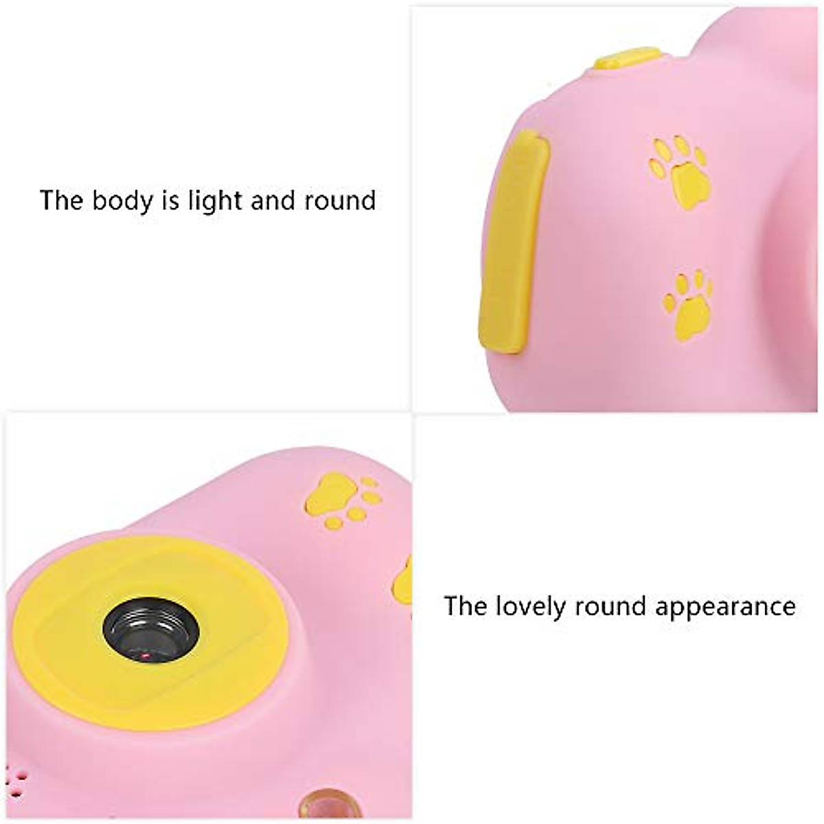 Children Camera Cartoon Digital DV 2.0 Inch IPS Screen Cartoon Digital Camera X700 Children Taking Pictures Toy Birthday Gift(Pink)