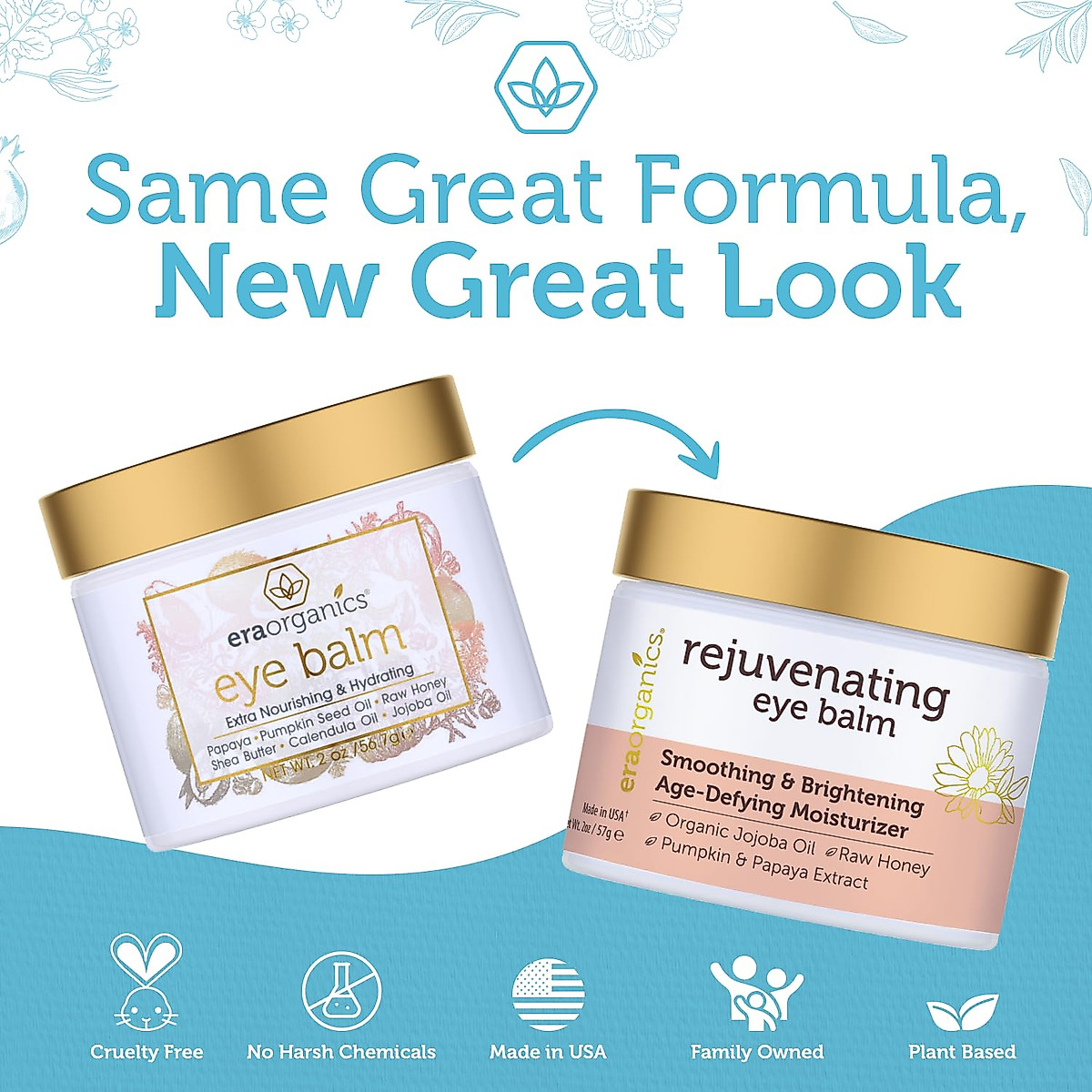 USDA Organic Eye Moisturizer Cream - Rejuvenating and Nourishing Age Defying Balm - Natural Ingredients for Sensitive Skin with Jojoba Oil, Argan Oil for Puffiness, Fine Lines Plus More