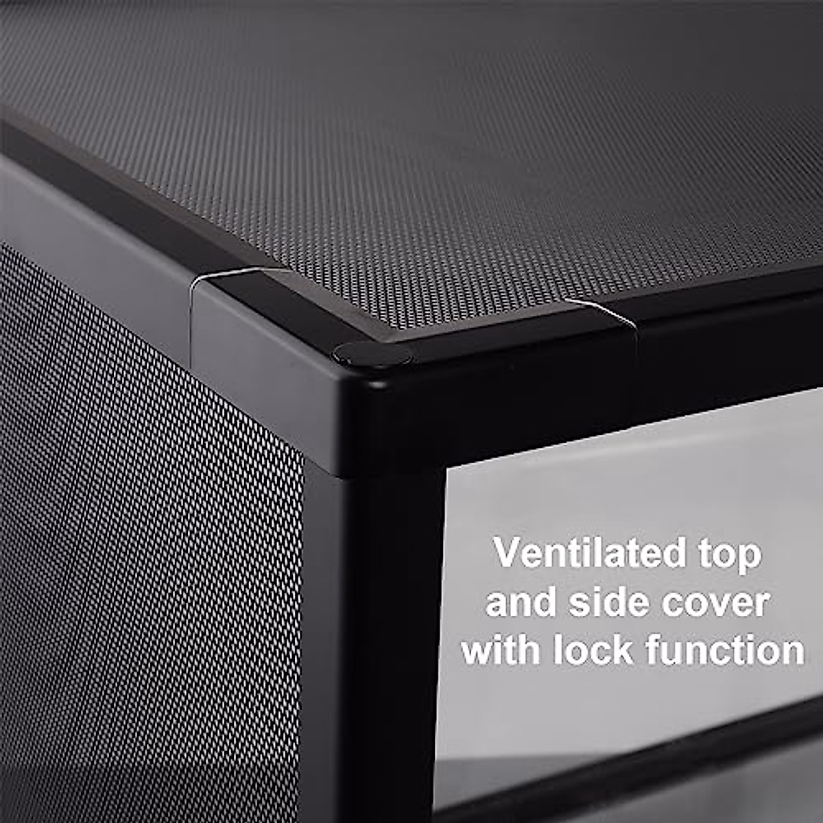 AIICIOO Reptile Glass Tank - 24 x 18 x 18 Inches Knock Down Full View Natural Terrarium for Chameleon Gecko Corn Snake Iguana & Lizard Aquarium