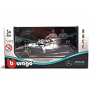 Bburago Mercedes AMG F1 W10 EQ Power F1#77 Valtteri Bottas 2019 1/43 Diecast Model Car 38036