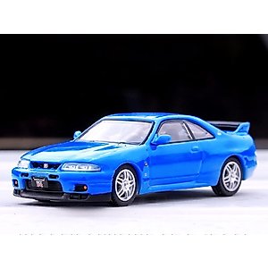 Skyline GT-R (R33) RHD (Right Hand Drive) Bayside Blue Metallic 1/64 Diecast Model Car by Inno Models IN64-R33-CBL