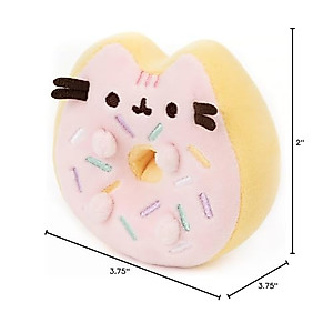 GUND Sprinkle Donut Pusheen Sweet Dessert Squishy Plush Stuffed Animal Cat Squishy and Satisfyingly Stretchy Fabric, for Ages 8 and Up, Pink and Mint, 4”