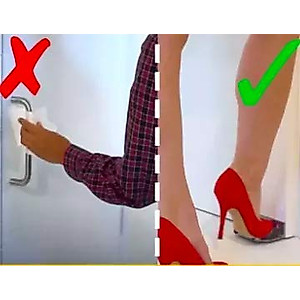 Feet Grabber Handsfree Door Foot Pull for Big Entry Doors, Bathroom Door Opener or Conference Room Doors. Foot Step Large Door Pull, Touchless Door Opener