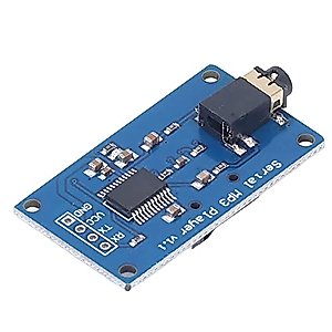 Uxsiya Music Play Board Accessory, 3.2-5.2V DC MP3 Module Simple Operation Adjustable Volume for Leonardo