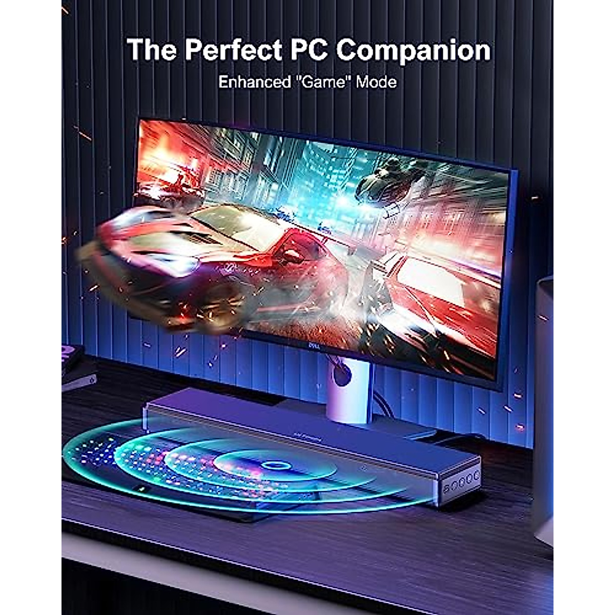 ULTIMEA Sound Bars for TV with Subwoofer, 2.1ch Deep Bass Surround Sound System for TV Ultra Slim PC Soundbar for Game, Bluetooth 5.3 Home Theater Audio TV Speakers for HD-ARC/OPT/AUX, Nova S40 Series