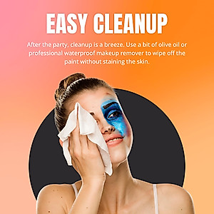 Professional Face Painting Palette - Skin Friendly Face Paint Kit - Cruelty-Free & Vegan Water Based Face Paint Makeup for Theatre, SFX & Halloween- 8 Colors 5g Each - Splashes & Spills - Nude Colors