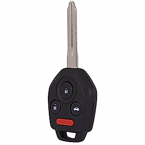 SCITOO Keyless Entry Remote Key Fob Replacement for 1 X 4 Button Uncut Car Key for Subaru Tribeca 2011-2014 1pc FCC CWTWB1U811 4D-62 315MHz
