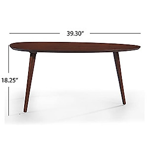 Christopher Knight Home Elam Wood Coffee Table, Walnut