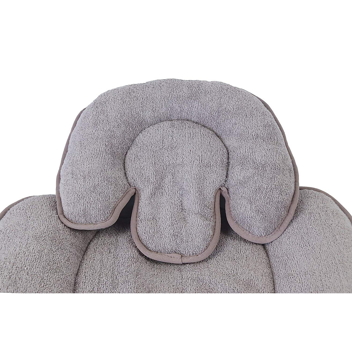 Long-Ci Baby&Toddler Head Support Reversible with Neck Body Pad for Car Seats,Strollers&Bouncers Grey