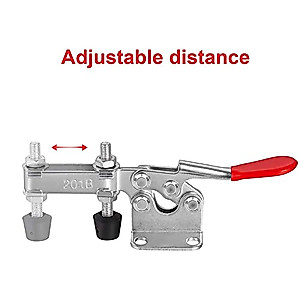 Accessbuy Toggle Clamp Hold Down Clamp 220Lbs Holding Capacity Antislip Horizontal Quick Release Toggle Clamp 4 Pack
