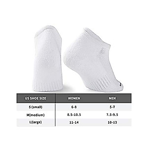 Wonder Young Mens Ankle Athletic Socks Cotton Mesh Cushioned Running Low Cut Tab Socks 6 Pairs