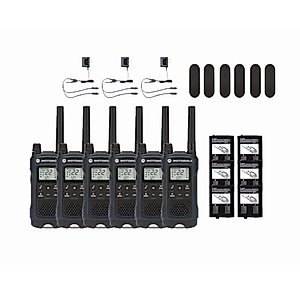 Motorola T460 Two Way Radio 6-Pack Walkie Talkies